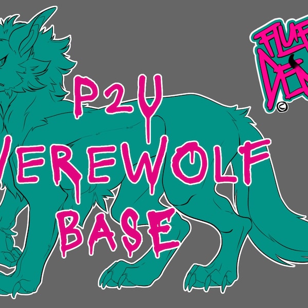 Furry Ref Base Wolf Etsy