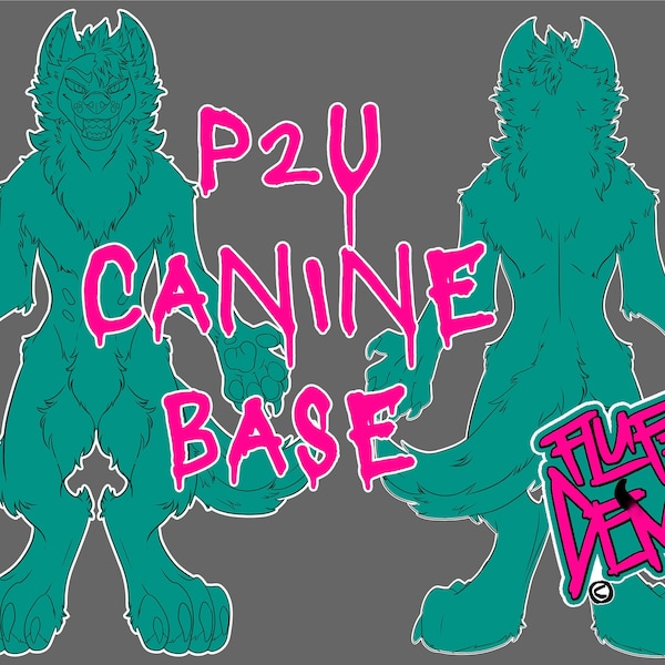 Furry Ref Base Wolf - Etsy UK