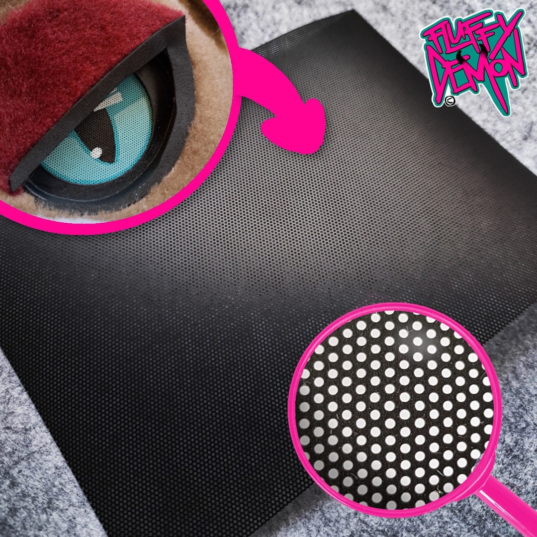 MESH ONLY - BLACK Paintable Fursuit Eye Mesh for Eye Blanks - Etsy