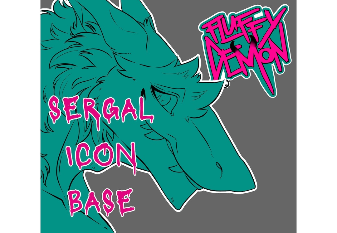 Sergal Icon Furry Art Base - Etsy