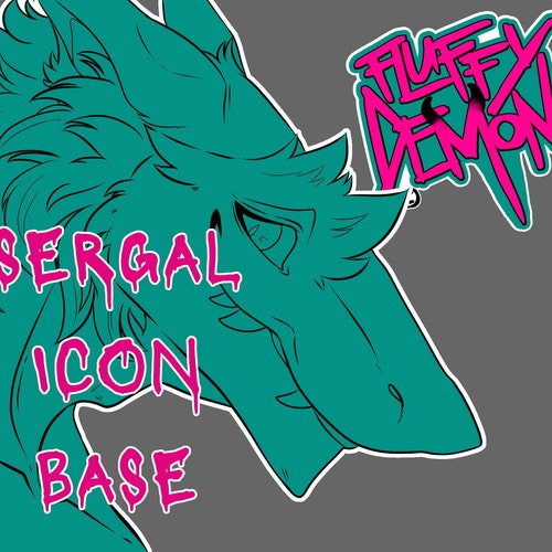 Sergal Icon Furry Art Base - Etsy