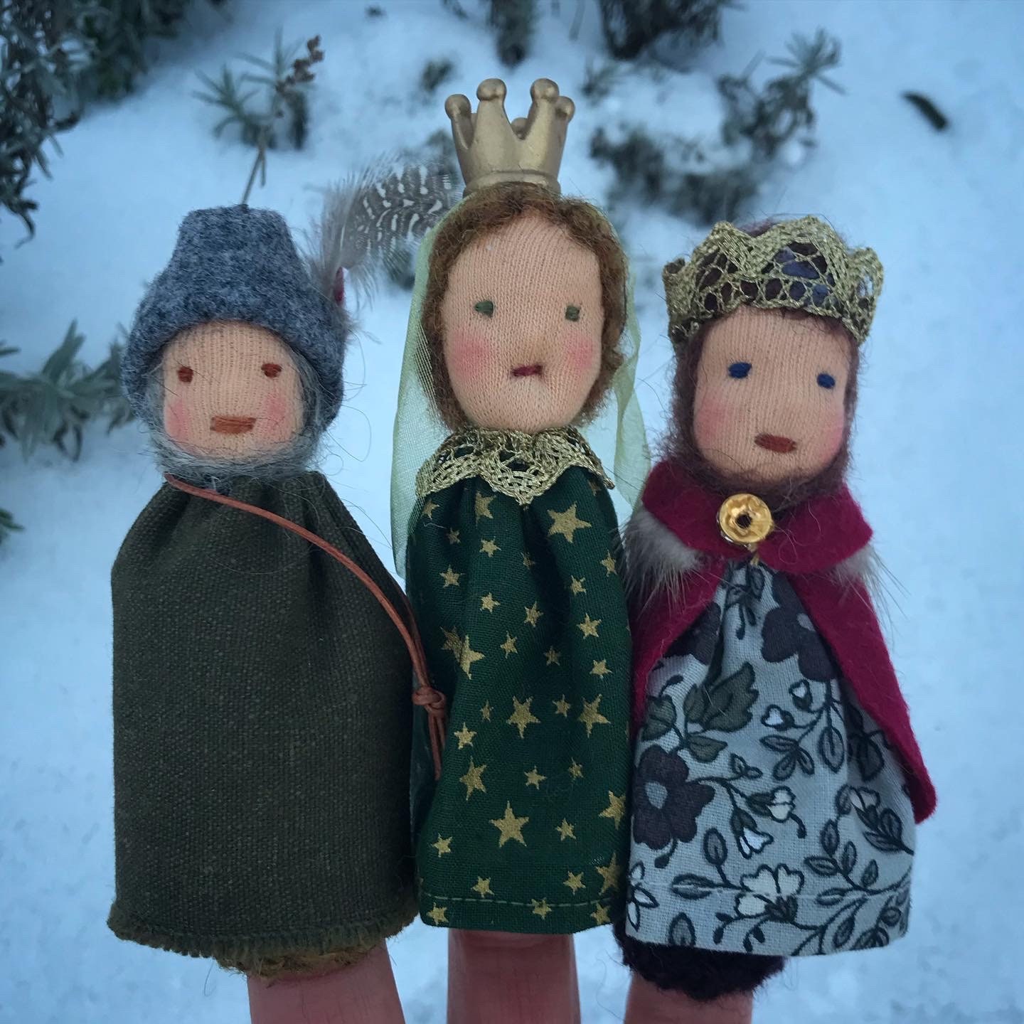 Finger Puppet Set snow White and the Seven Dwarfs - Etsy