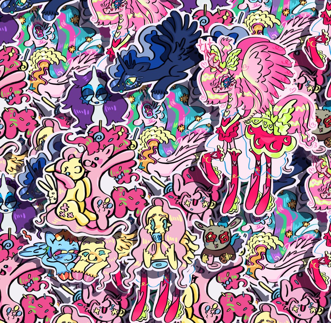 Crow Prince MLP Pony Art Stickers Pack of 5 - Etsy UK