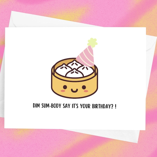 Dim Sum Card - Etsy