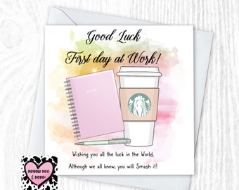 Card for New Job | Etsy