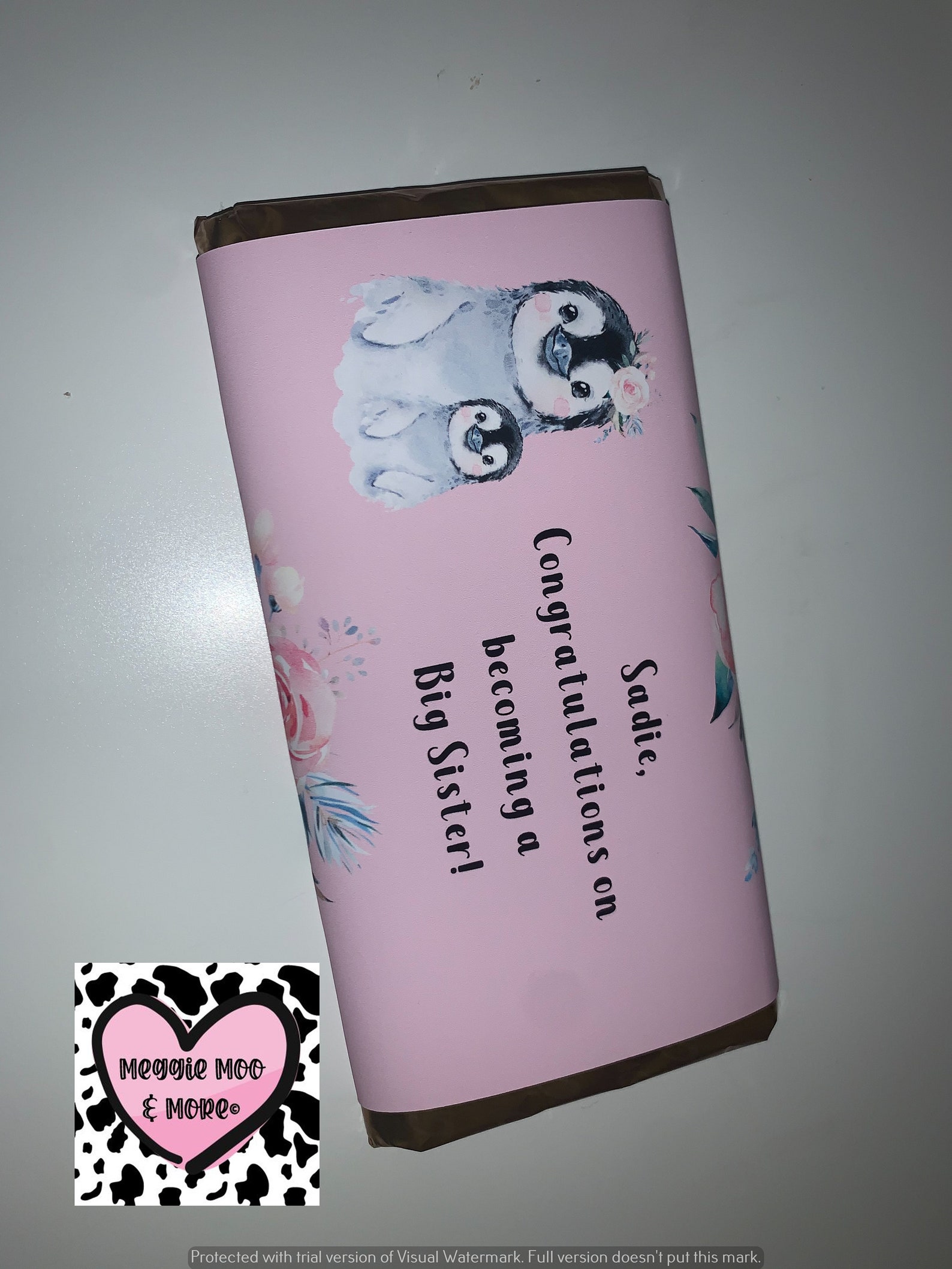 BIG SISTER/BROTHER Chocolate Bar Wrapper, Comes With or Without ...