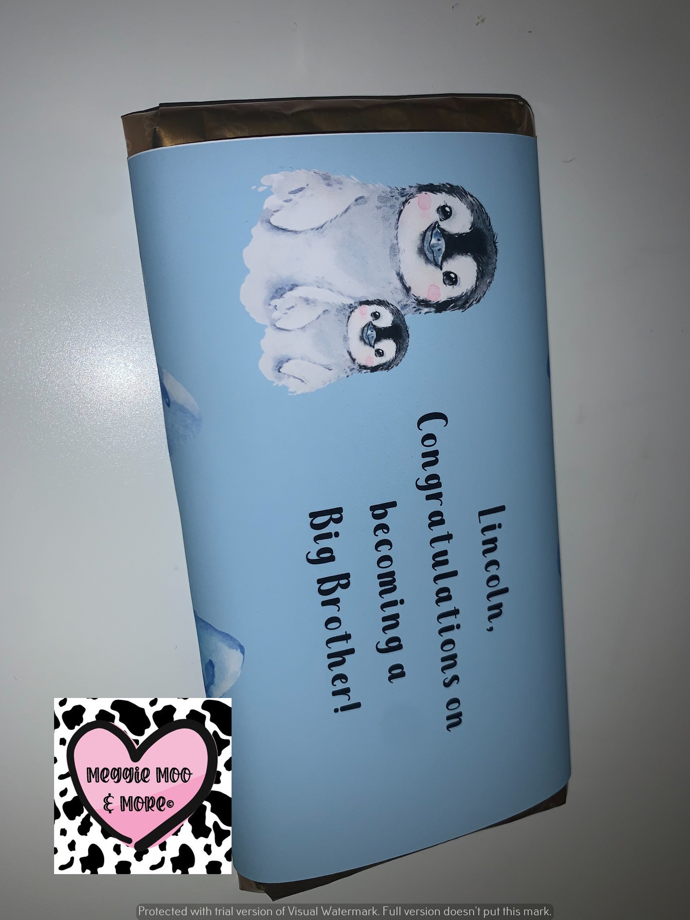 BIG SISTER/BROTHER Chocolate Bar Wrapper, Comes With or Without ...