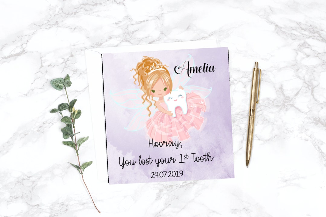 Lost First Tooth Greeting Card, Personalised Keepsake Card - Etsy