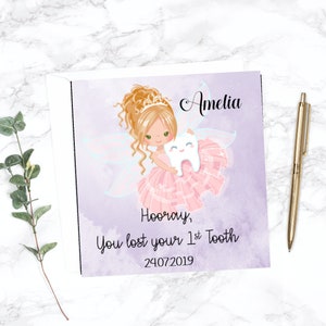 Lost First Tooth Greeting Card, Personalised Keepsake Card - Etsy