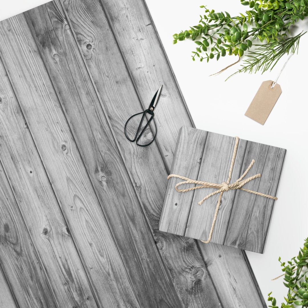 Grey Shiplap Wrapping Paper Unique Wrapping Paper Manly Gift Wrap ...