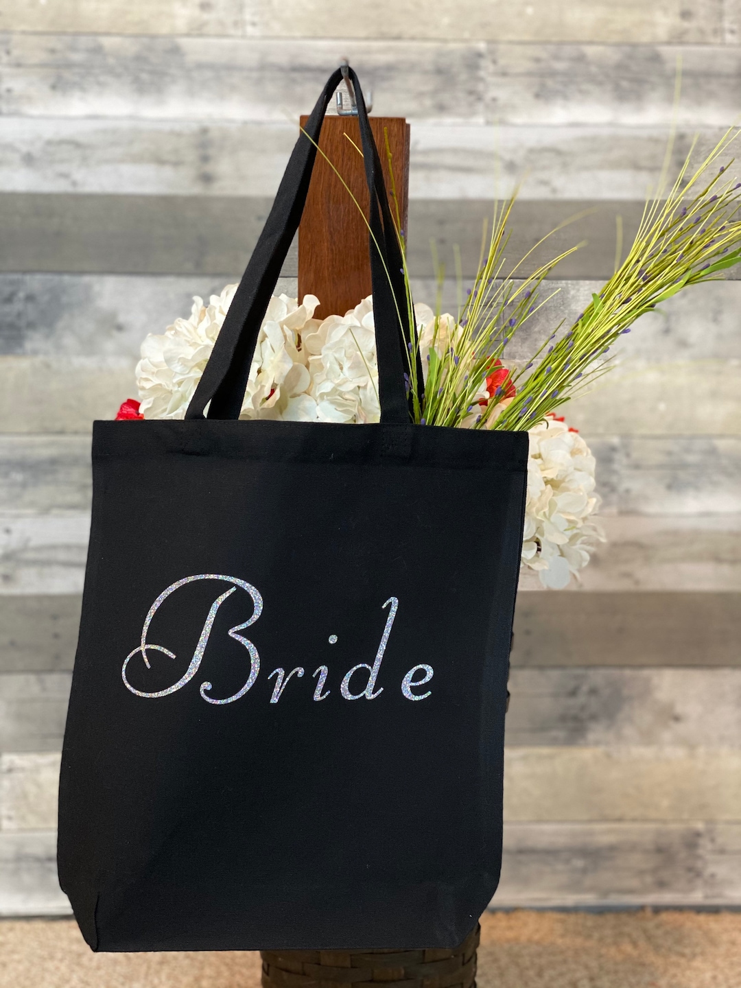 Bride canvas tote bag gift for Bride wedding day bag wedding day bag ...