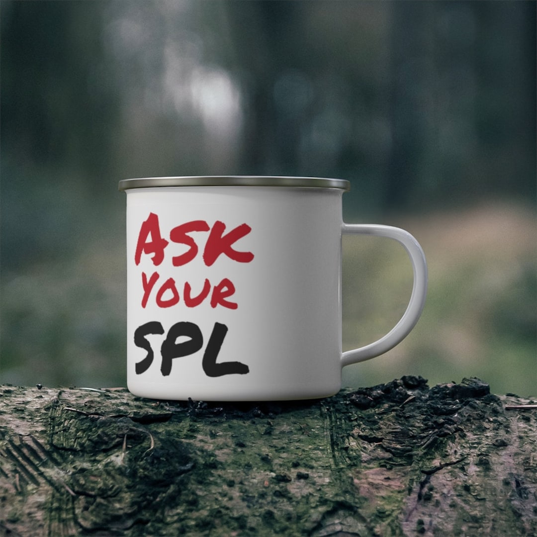 Ask Your SPL Enamel Camping Mug | Scout Leader Mug | Scoutmaster Coffee ...