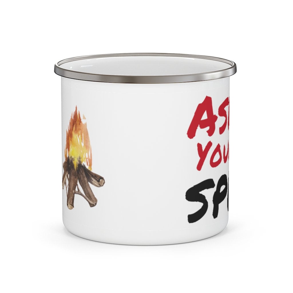 Ask Your SPL Enamel Camping Mug | Scout Leader Mug | Scoutmaster Coffee ...