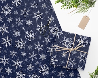 Blue Christmas Wrapping Paper Christmas Wrapping Paper Blue and White ...