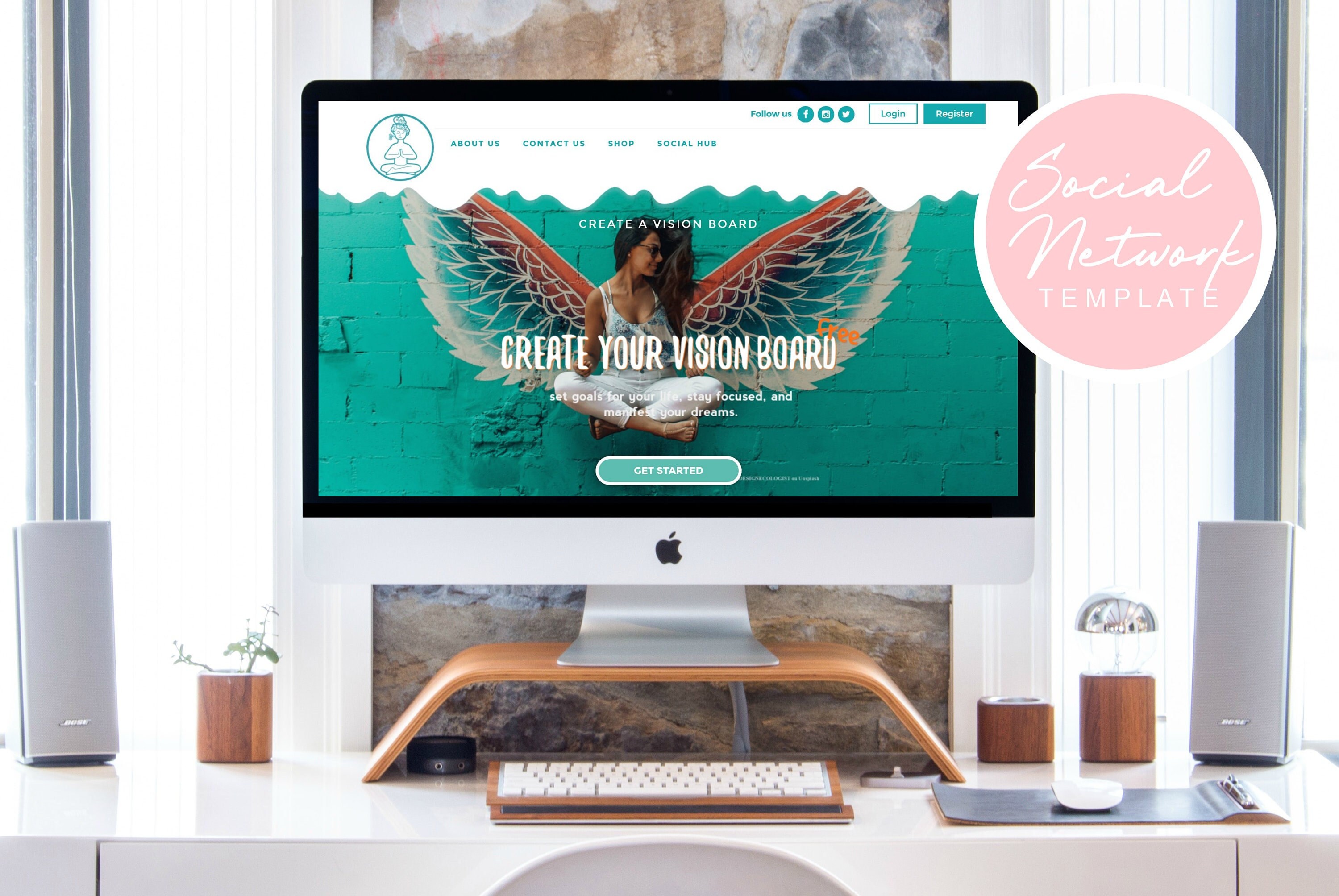 Social Media Network Template tons of Extras. Own Your Own Social ...