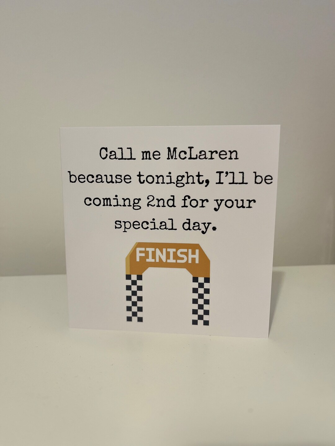 Funny F1 Birthday Card Racing Humour F1 Birthday Ideas for Him Her ...