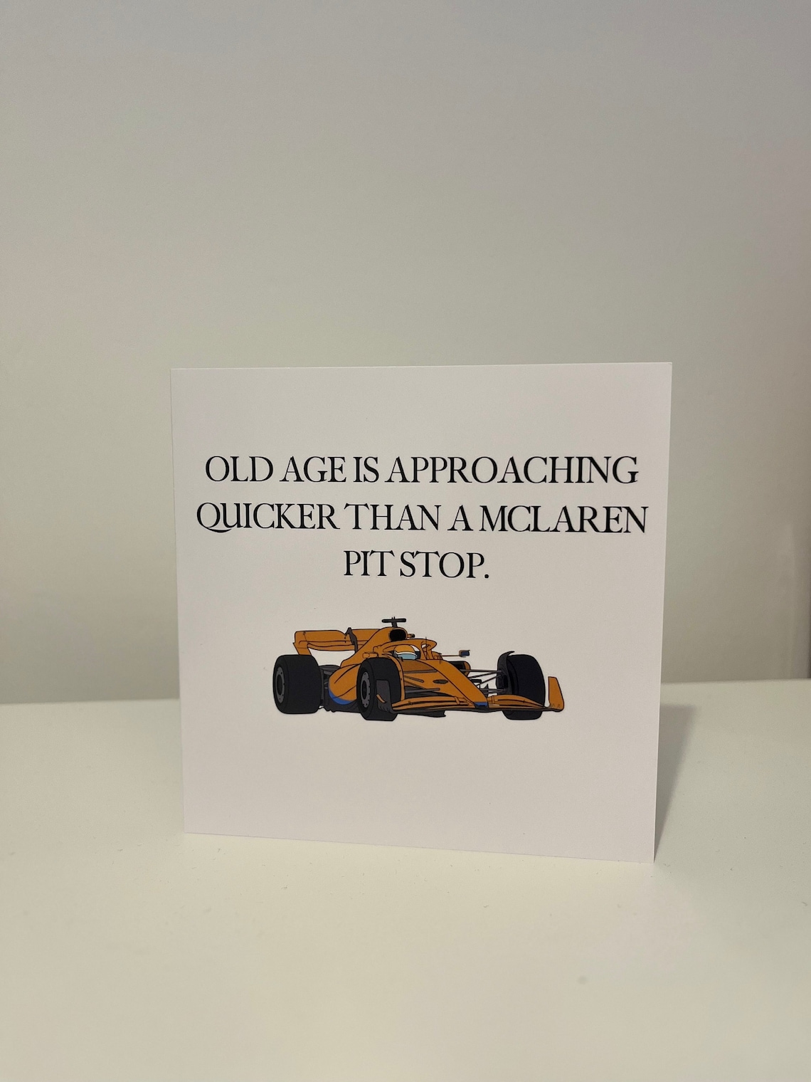 Funny F1 Birthday Card Racing Humour F1 Birthday Ideas for Him Her ...
