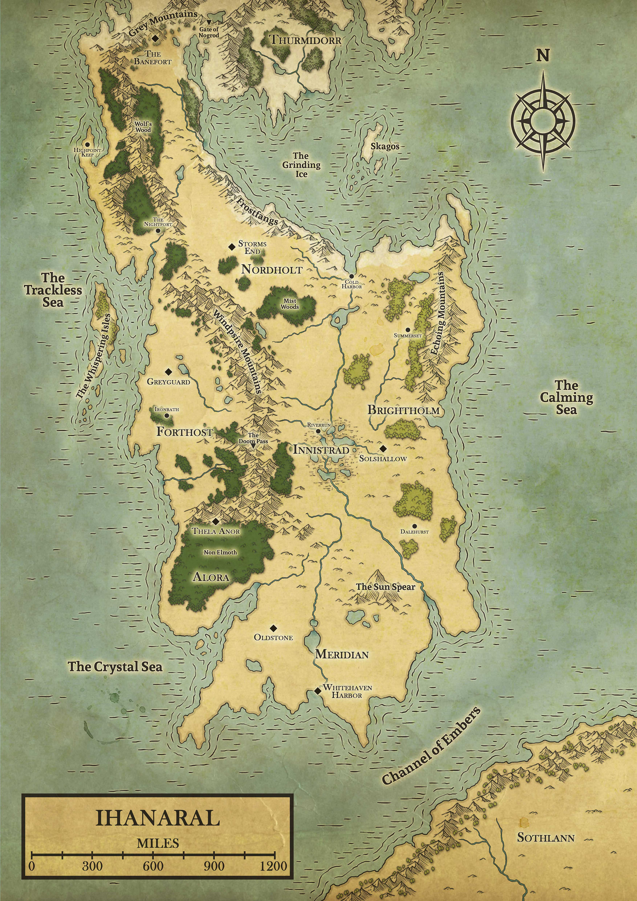 Custom Fantasy Map - Etsy