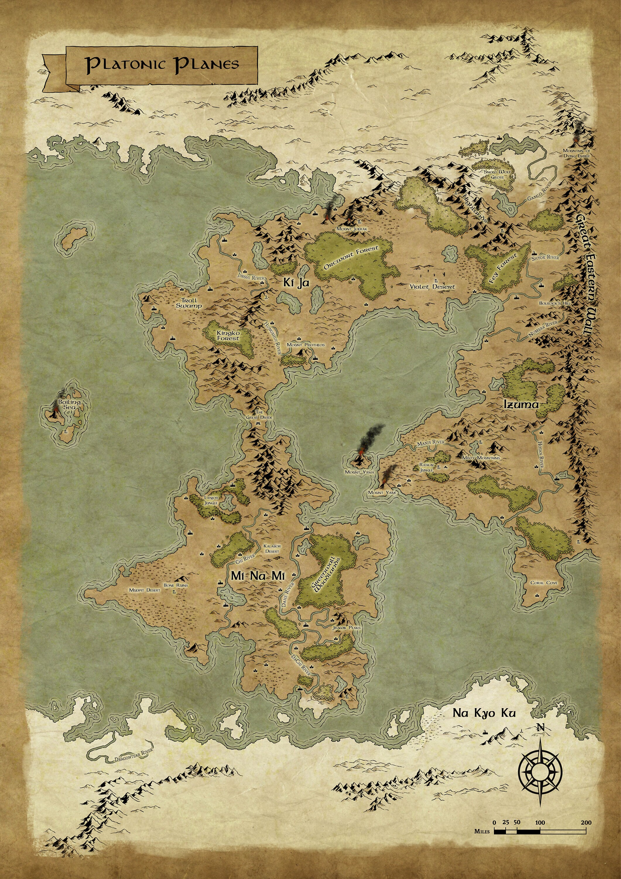 Custom Fantasy Map - Etsy