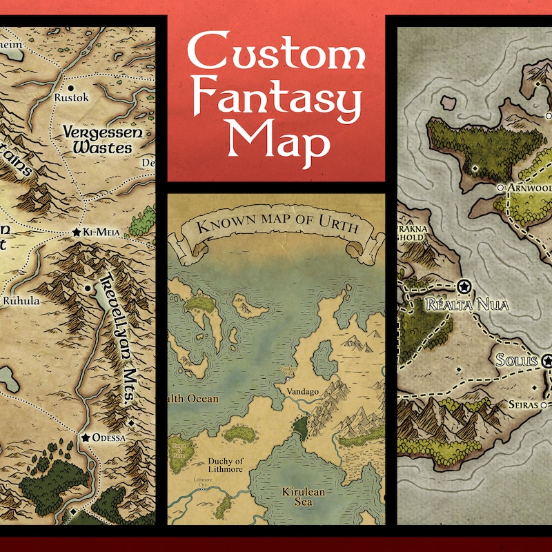Fantasy Maps - Etsy