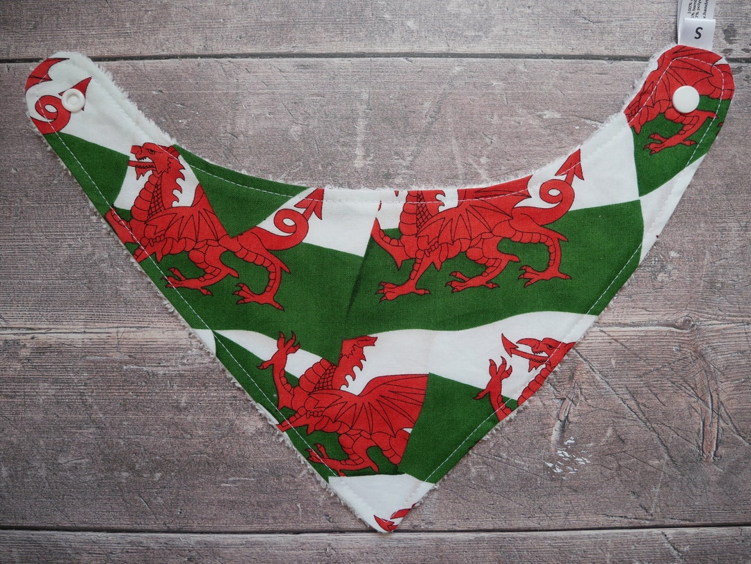 Welsh Dragon Flag Bamboo Bandana Dribble Bib - Etsy