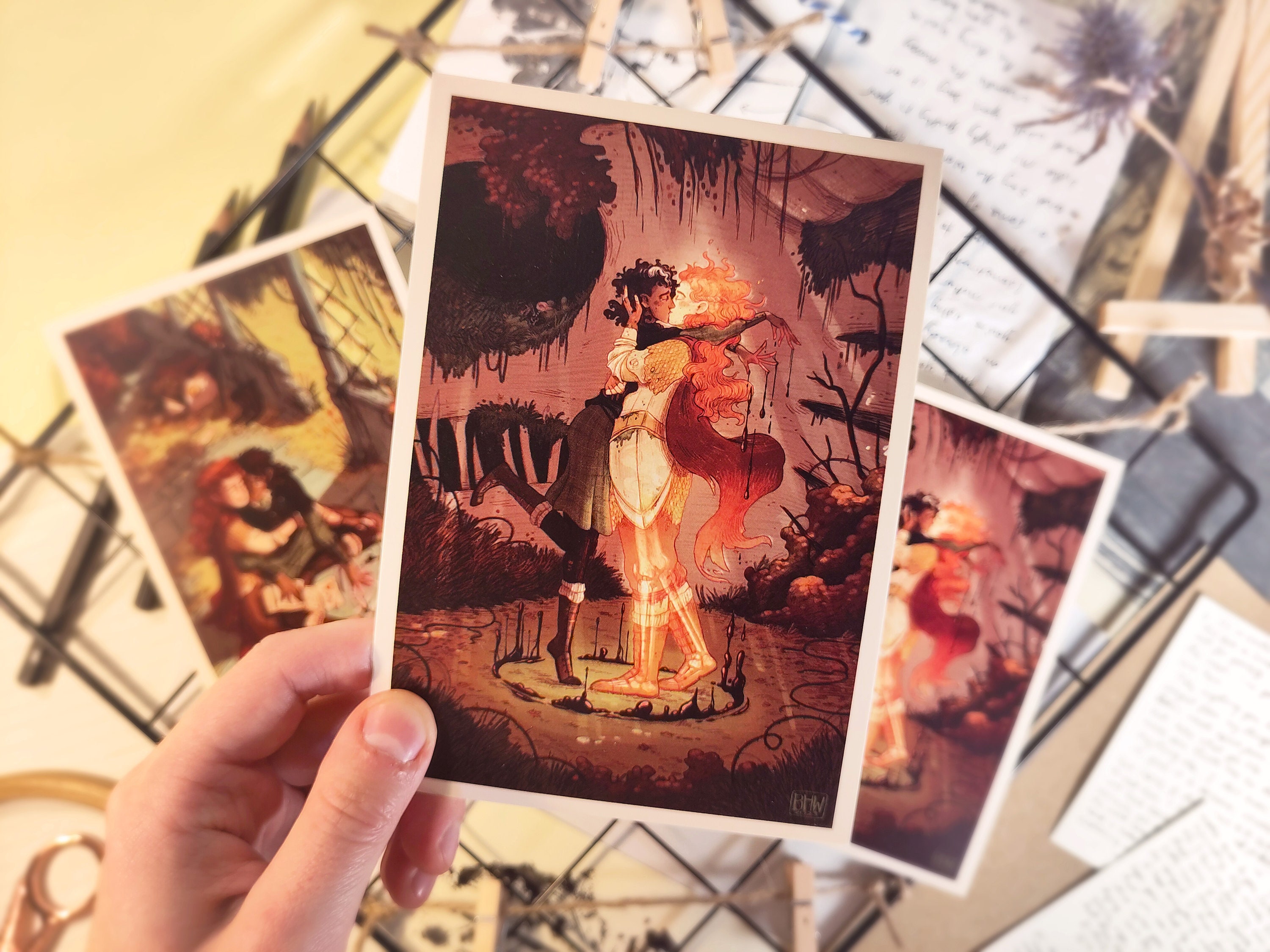 Undying Art Print A Necromancer & Her Knight III - Etsy