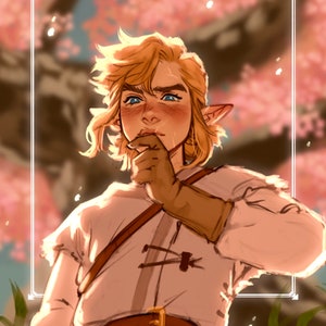 Link BOTW Print - Etsy