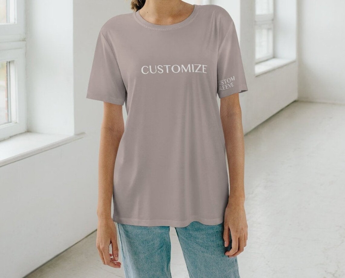 Custom Text T-Shirt Short Sleeve Custom T-shirt | Etsy