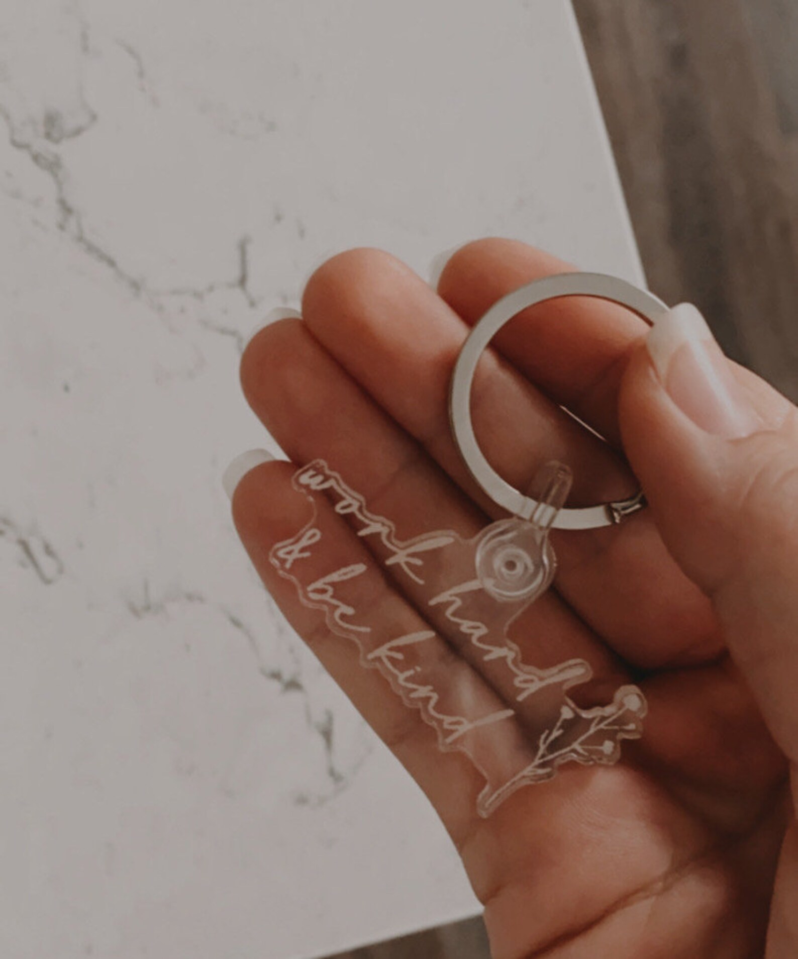 Be Kind Work Hard & Be Kind Smiley Face Acrylic - Etsy