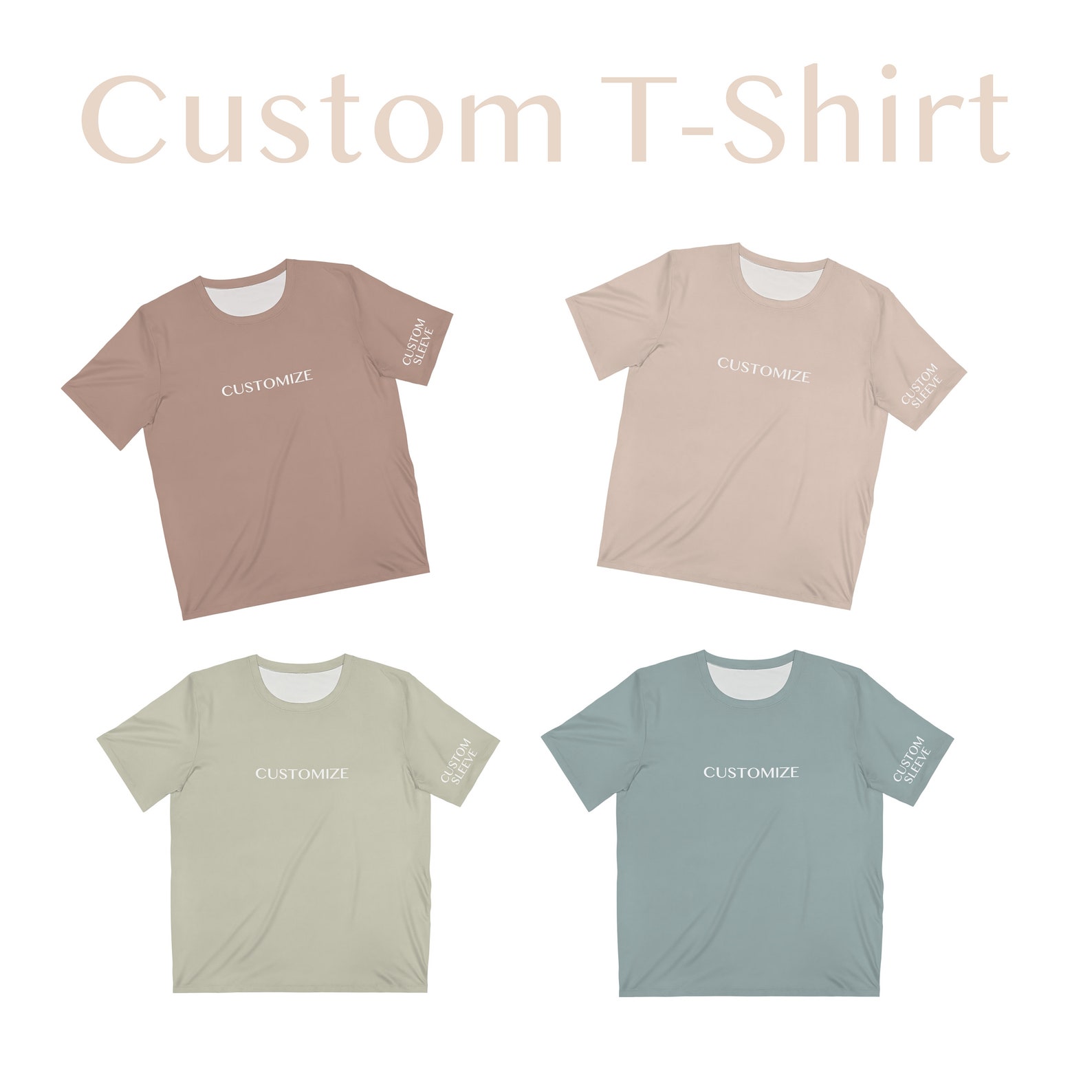 Custom Text T-Shirt Short Sleeve Custom T-shirt | Etsy