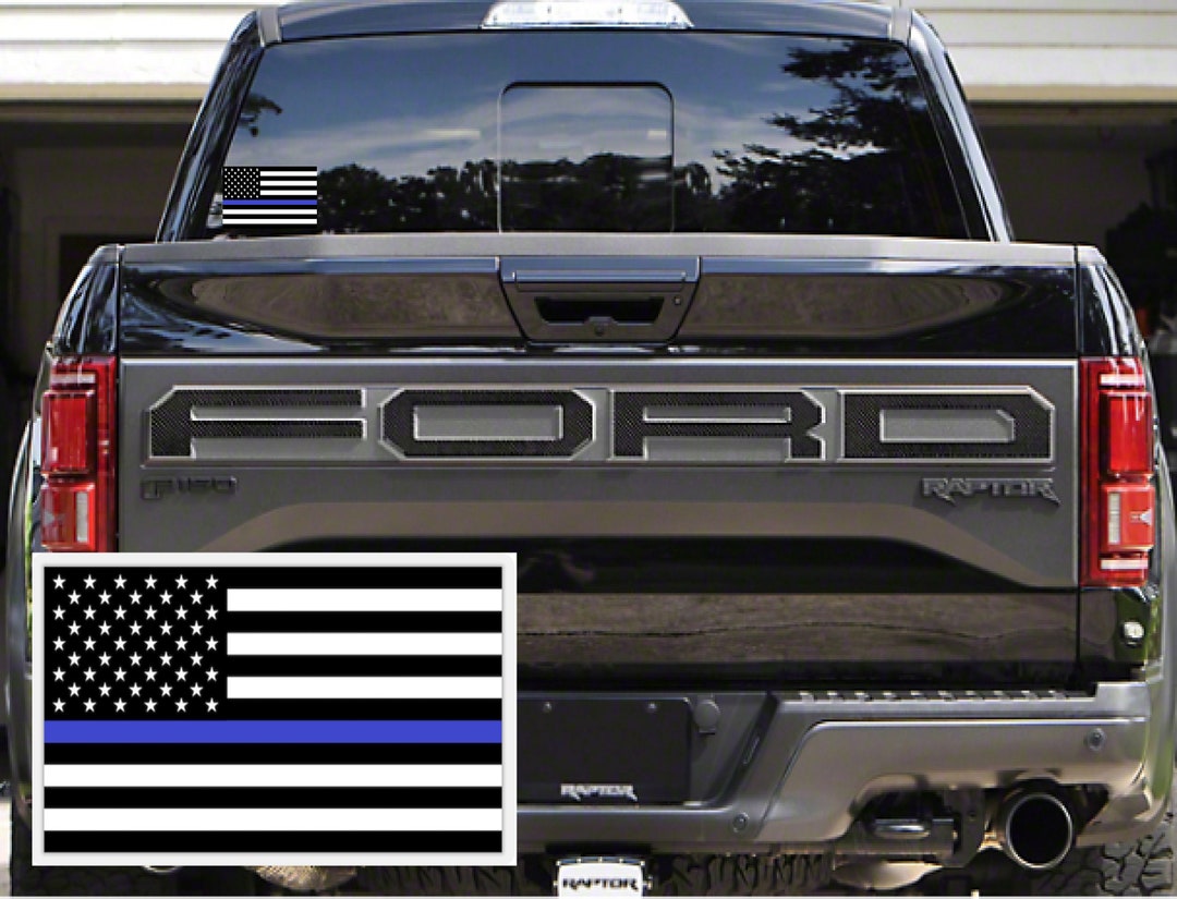 Back the Blue Flag Sticker, Back the Blue Sticker, Black & Blue Sticker ...