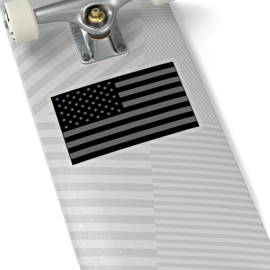 All Black American Flag Sticker, Black Flag Sticker, No Quarter Given ...
