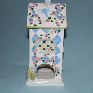 Collectible Ceramic Dragonfly Cottage Candle Holder Votive or Tealight ...