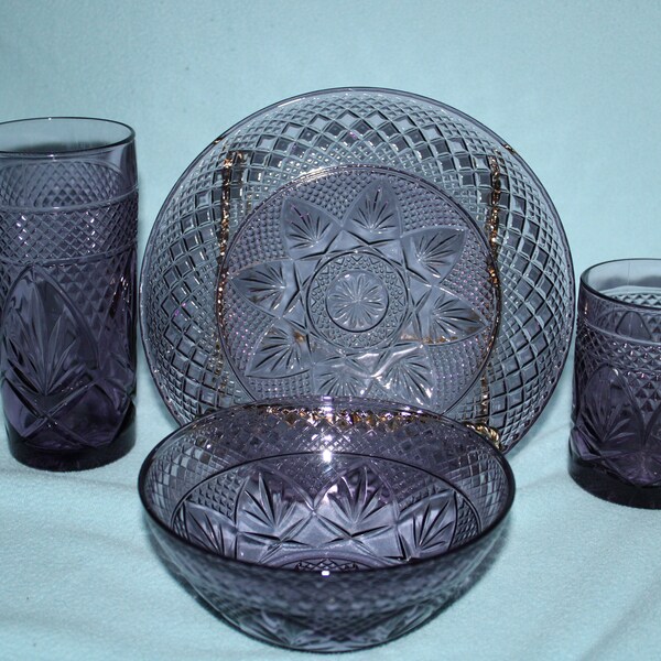 Vintage Purple Glass - Etsy