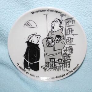 Vintage Brother Juniper Miniature Collectors Plate Publishers Syndicate ...