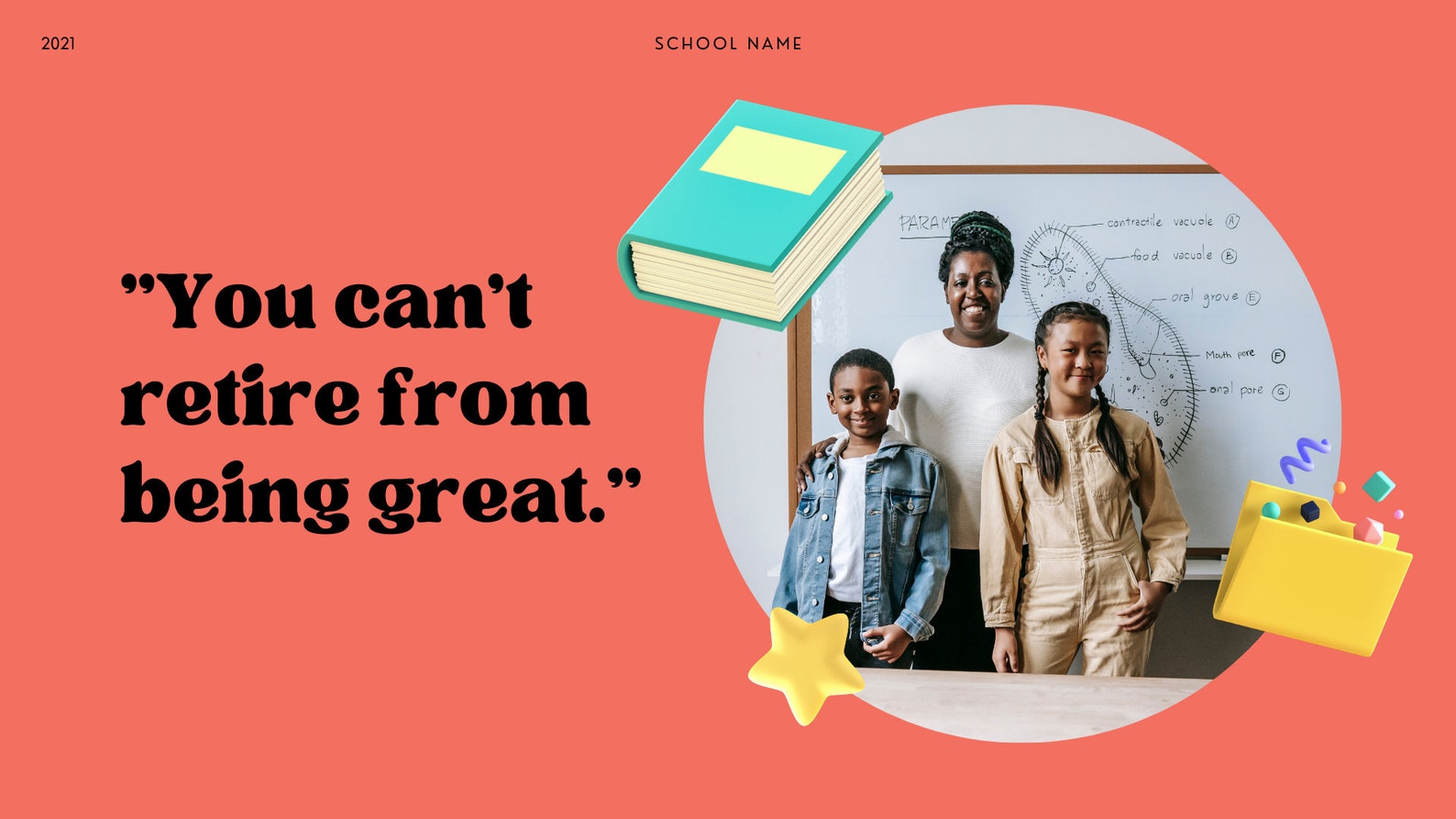 Teacher Retirement / Business Retirement Presentation - Editable Canva ...