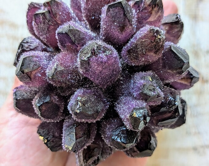 Purple Phantom Quartz for Home Decor, Crystal Gift - Etsy