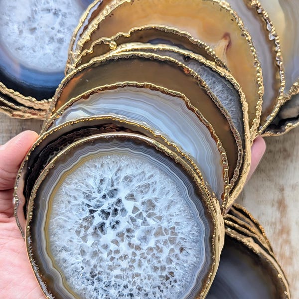 Agate Coaster - Etsy