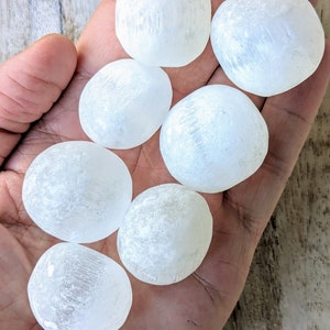 Selenite Tumbled Crystal Stone - Etsy