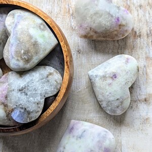 Polished Hackmanite Crystal Heart UV Reactive, Third Eye, Throat, and ...