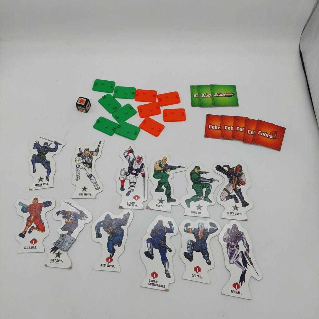 GI Joe Commando Attack Game 3D Board Game Replacement Game Pieces ...