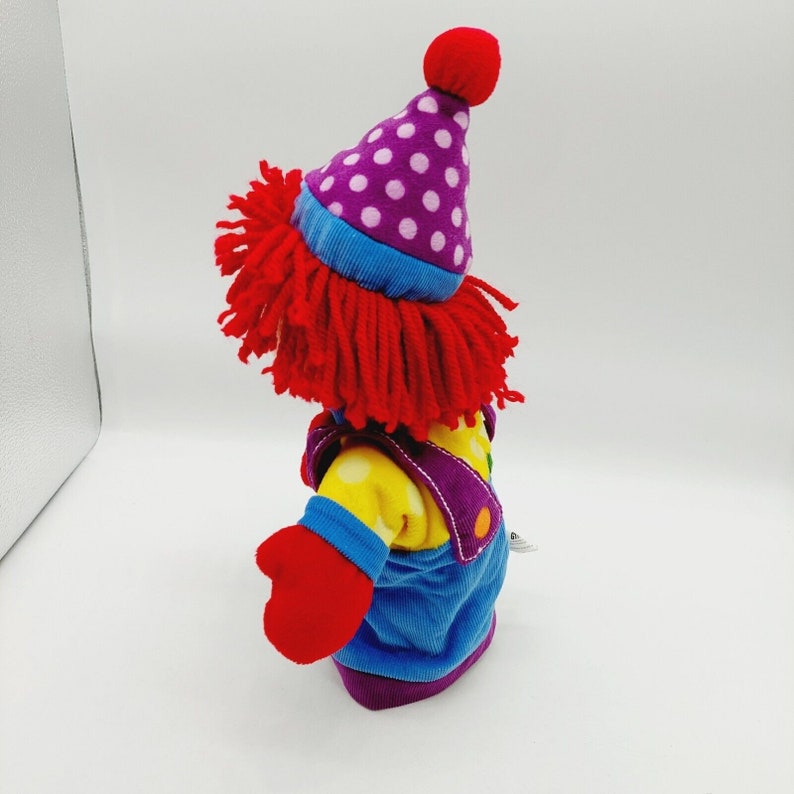 Gymboree Gumbo Clown Plush Hand Puppet 2004 Colorful Corduroy 13 ...