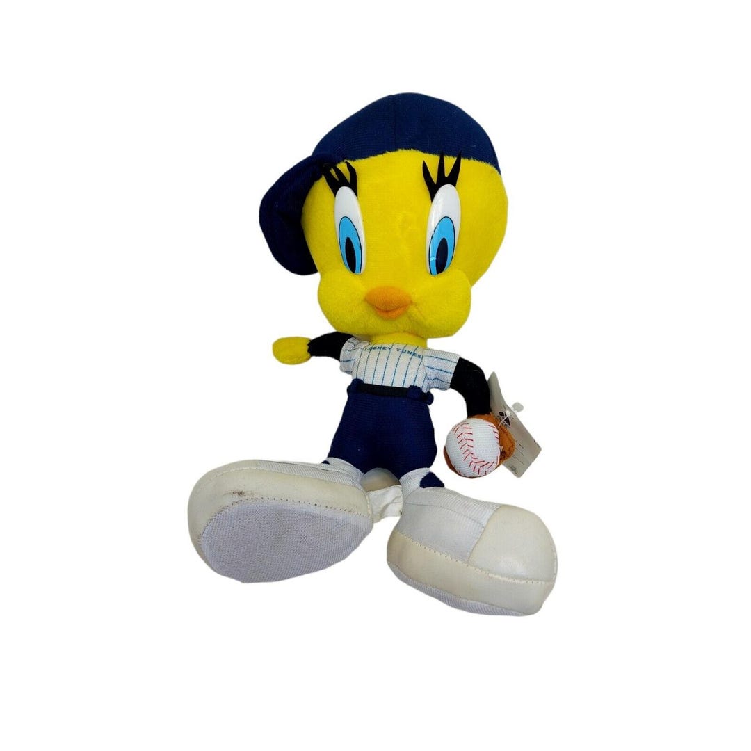Looney Tunes Tweety Bird Baseball Player 23 Plush Stuffed Animal 1998 ...