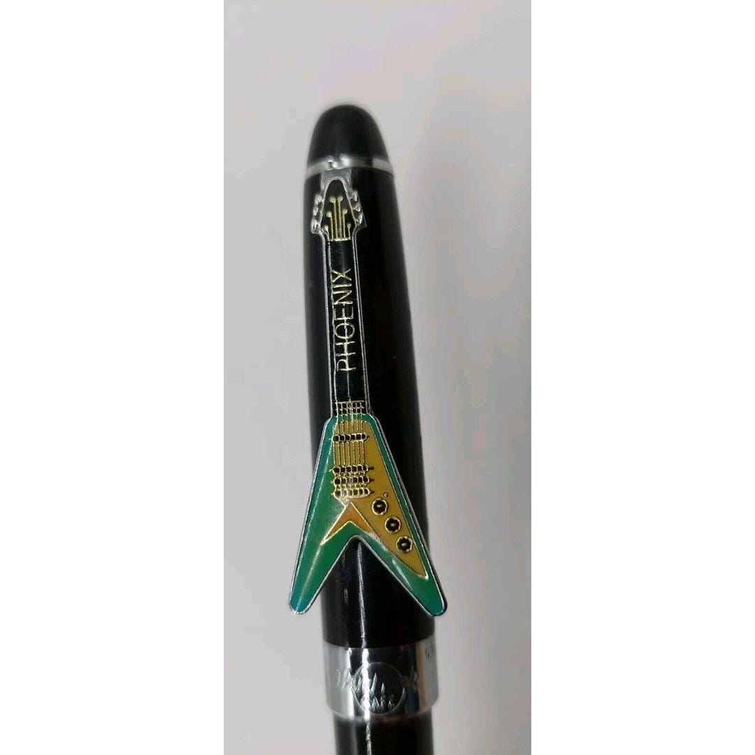 Hard Rock Cafe Metal Ballpoint Pen Phoenix AZ Flyin V Guitar READ - Etsy