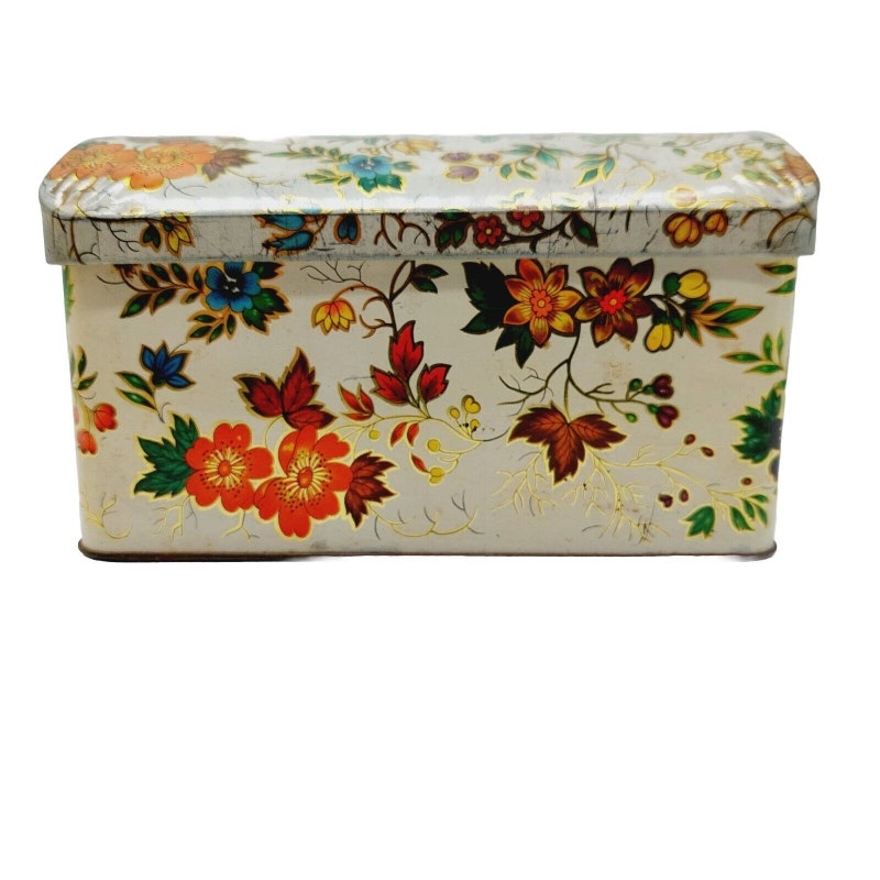 Floral Tin Box - Etsy
