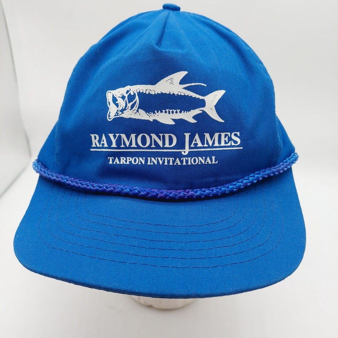 Raymond James Tarpon Invitational Hat Sport Fish Snapback Rope Blue ...