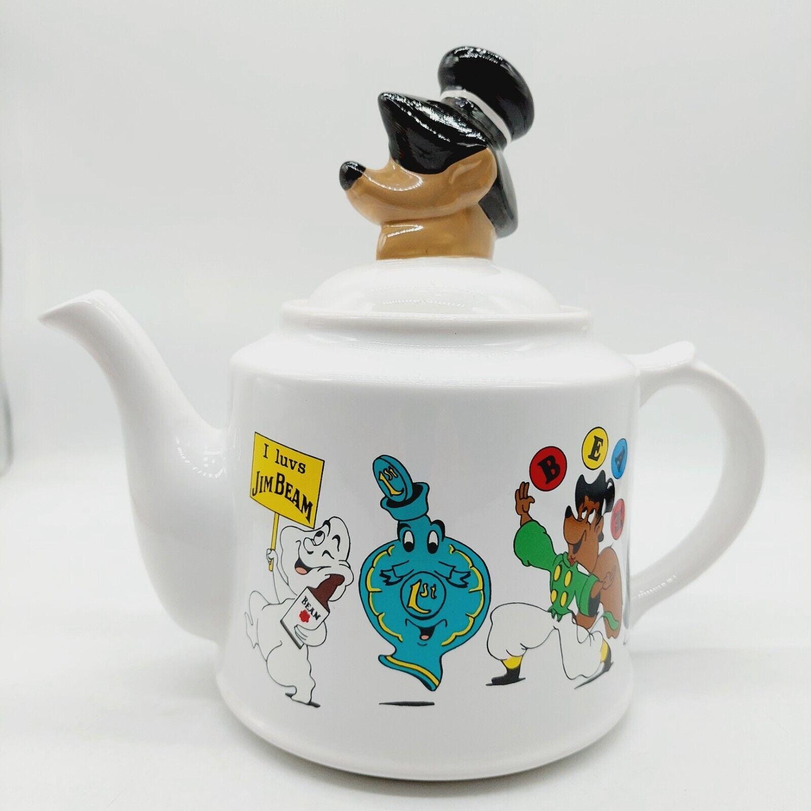 Jim Beam, R. Ellis, Animated Characters 1995 Teapot by Wade, 1 of 1700 ...