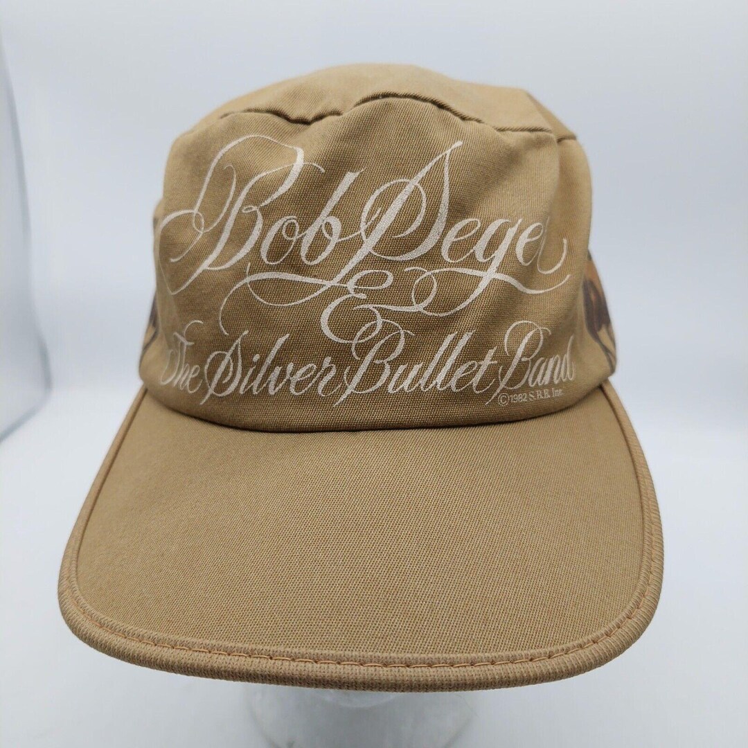 Bob Seger & the Silver Bullet Band Painters Hat Cap Horse Graphic Tan ...