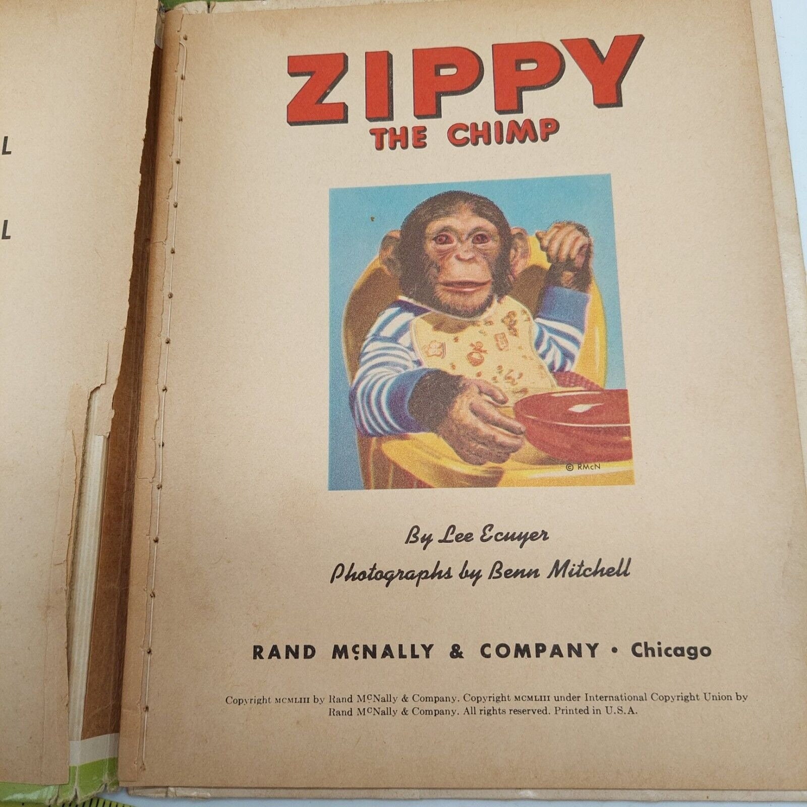 Zippy the Chimp Elf Book Hardcover Read Junk Journal 1953 - Etsy