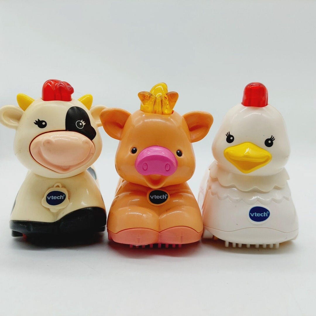 Vtech Go Go Smart Wheels Animals Farm Cow Pig Chicken Tested Works Lot ...